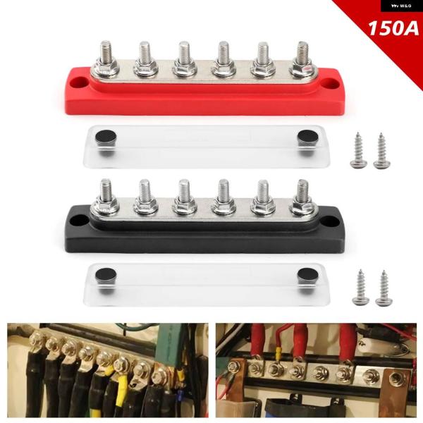 150A バスバー配電ブロック モジュール 設計 バスバー端子スタッド 船舶 自動車 RV ボート トラック カスタム パーツ アクセサリーHigh-concerned chemical:NoneItem Weight:0.3kgItem ...