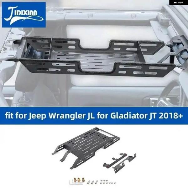 JIDIXIAN ジープ ラングラー JL JT 2018年以降車 フロントロー ルーフラック 収納 キャリア キャリア サポート アクセサリー カスタム パーツ アクセサリーHigh-concerned chemical:NoneSpec...