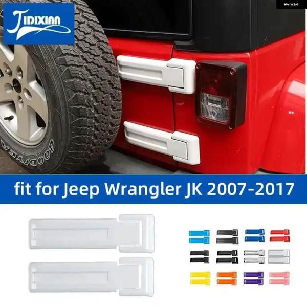 JIDIXIAN ジープ ラングラー JK 2007 - 10 -2017 車 外装 リアドア スペアタイヤ テールゲート ヒンジ デコレーション カバー カスタム パーツ アクセサリーHigh-concerned chemical:Non...