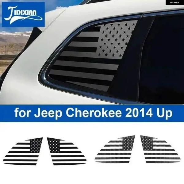 JIDIXIAN 車リアウィンドウ デカール デコレーション ステッカー ジープ チェロキー 2014-23 以上 カスタム パーツ アクセサリーHigh-concerned chemical:NoneCategory:stickersTy...