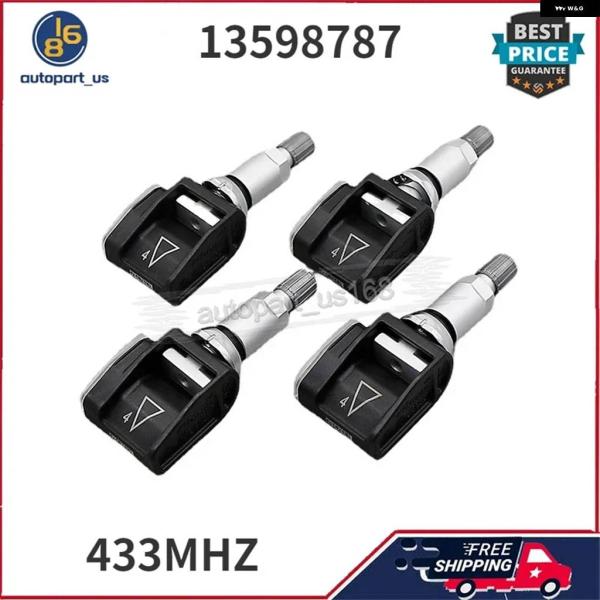 4個 キャデラック ATS CTS シボレー カマロ 433MHZ 4個 TPMS タイヤ エア圧 モニターセンサー 13598787 13540598 13589602 カスタム パーツ アクセサリーHigh-concerned chem...