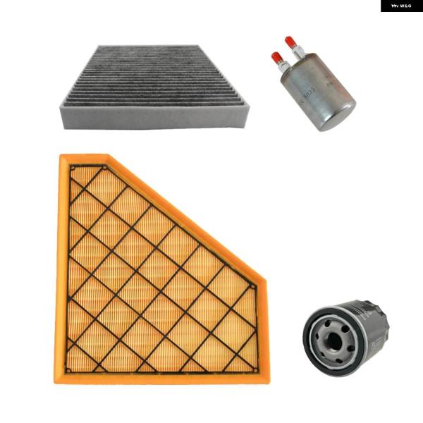 4個 フィルターセット キャデラック ATS-L 2.0T 2014-2020 CTS 28T 2013-2017 シボレー カマロ RS 2016 エンジン エア 燃料 オイル フィルター パーツ カスタム パーツ アクセサリーHigh-...