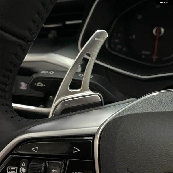 アウディ A6 S6 C8 A7 S7 C8 A8 S8 D5 A3 8Y ALLROAD QUATTRO AVANT SLINE 車 ステアリングホイール シフト ギア パドル DSG エクステンダー ステッカー カスタム パーツ アクセ...