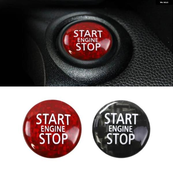 エンジン スタートストップ ボタン ステッカー ミニクーパーR55 R56 R57 R58 R59 R60 R61カーボン インテリア トリム カバー カーアクセサリー カスタム パーツ アクセサリーHigh-concerned chemi...
