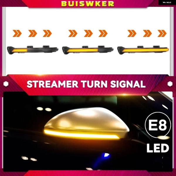 ダイナミックLEDウィンカークリスタルVW ゴルフ MK7.5 GTI 7 7.5 R RLINE GTD MKVIIミラー ライトクリア2013 2015 2018 2019 2020アロー カスタム パーツ アクセサリーHigh-con...