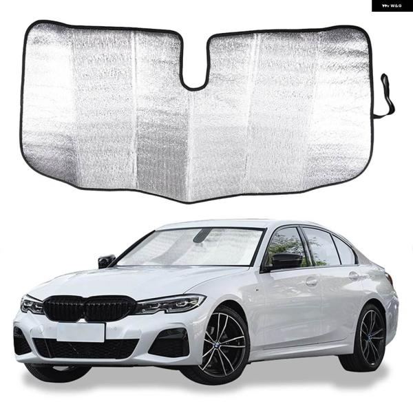 車 フロントガラス サンシェード カーウィンドウ 夏 日焼け防止 断熱布 BMW 3シリーズ G20 G28 20-22 アクセサリー カスタム パーツ アクセサリーwhether electrical:NoMaterial:aluminu...
