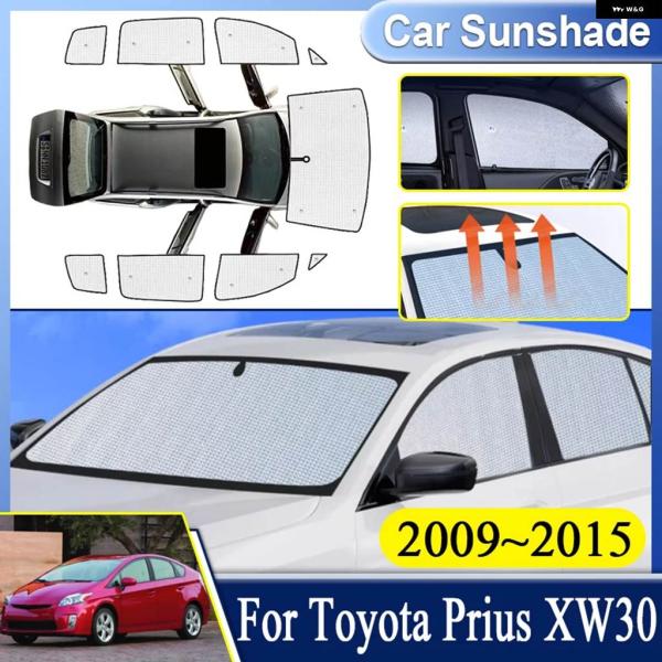 車フルカバー サンシェード トヨタ プリウス XW30 アクセサリー 2009~2015 2011 2012 フロントガラス ウィンドウ バイザー 自動車アクセサリー カスタム パーツ アクセサリーProduct application s...
