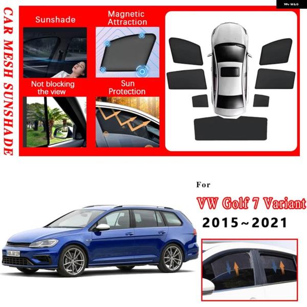 車サンシェード パッド フォルクスワーゲン ゴルフ MK7 バリアント アクセサリー VW ゴルフ 7 2015~2021 カバー 日よけ 日よけ オートウィンドウバイザー カスタム パーツ アクセサリーProduct applicatio...