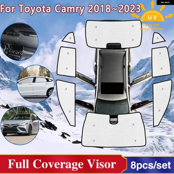 トヨタ カムリ 70 XV70 2018~2023 ダイハツ アルティス フルサラウンド フロントガラス フルカバー サンシェード ウィンドウバイザー カーアクセサリー カスタム パーツ アクセサリーProduct application ...