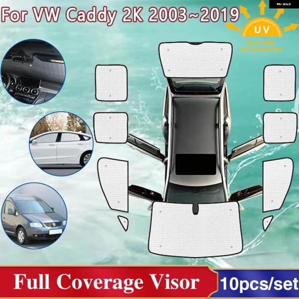 フォルクスワーゲン VW キャディ 2K アクセサリー 2003~2019 マキシ フルカバー サンシェード シャトル カリフォルニア オート ウィンドウバイザー カーアクセサリー カスタム パーツ アクセサリーProduct applic...