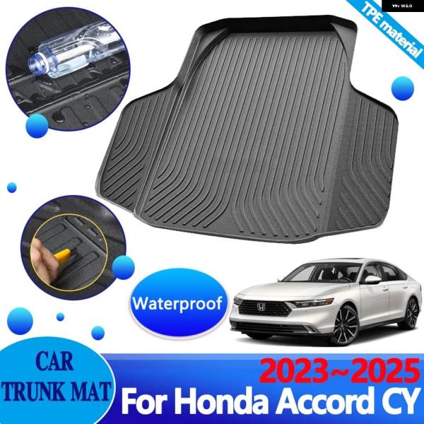 トランク クッション ホンダ アコード CY 2023 2024 2025 TPEフロアマットカーゴカバー 汚れ防止カーペットライナー 収納 パッド アクセサリー カスタム パーツ アクセサリーHigh-concerned chemical...