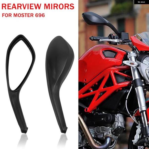 ドゥカティ MONSTER 696 795 796 1100 1100S 1100EVO M1100 バイク 左右サイドミラー リアビュー バックミラー MOSTER696 カスタム パーツ アクセサリーHigh-concerned che...