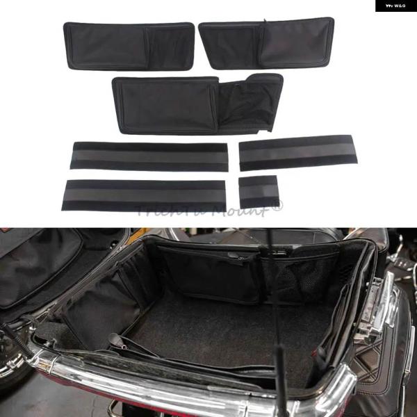 ブラック トランク ライナー オーガナイザー インナーバッグ サドルバッグ ポーチ ハーレー ツーリンググライド トライグライド 14+ ツアーパック付き キャリア オートバイ カスタム パーツ アクセサリーSpecial Features...