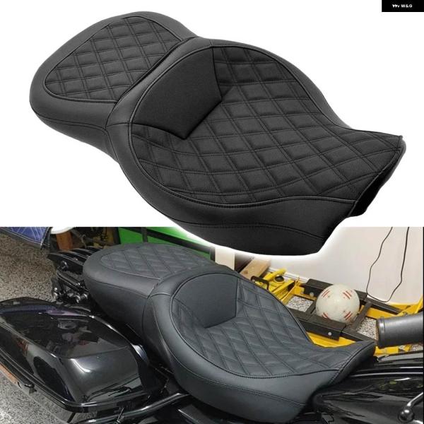 ツーアップ ロープロファイル バイク 運転席 ピリオンシート PUレザー ハーレー ツーリング CVO ストリートグライド ロードキング スペシャル 2009-2022 カスタム パーツ アクセサリーHigh-concerned chemi...