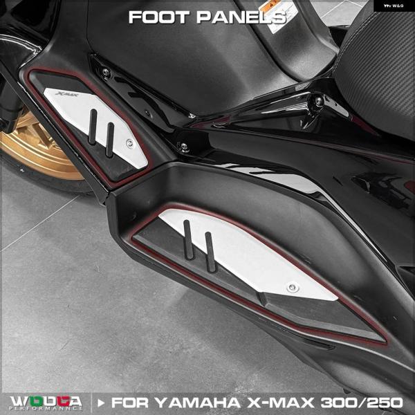 XMAXフット パネル ヤマハ XMAX 125 250 300 400 フットボード レスト フィート アルミ フットペグ X-MAX パネル ステップフロア フットレスト パッド カスタム パーツ アクセサリーItem Weight:0...
