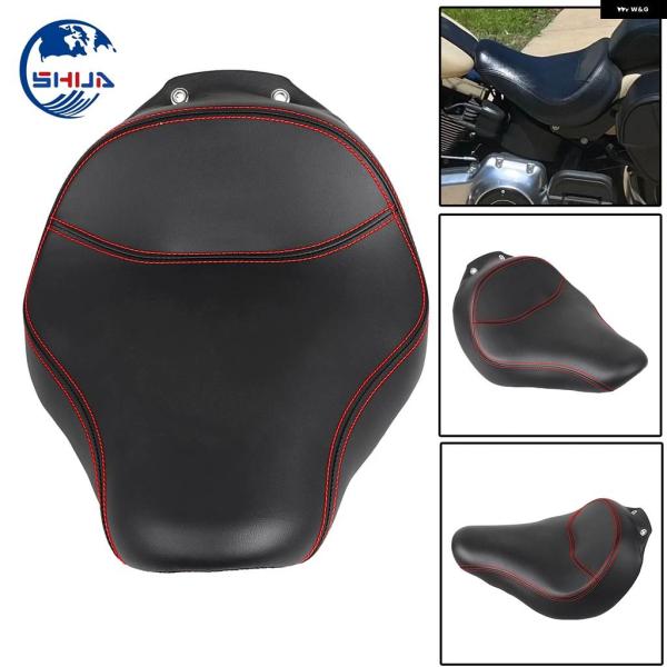 オートバイ ブラック フロントライダードライバーソロシート ハーレー ファットボーイ FLSTF 2007-2017 2008 - 16 カスタム パーツ アクセサリーHigh-concerned chemical:NoneItem Wei...
