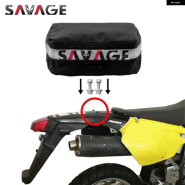 テールバッグ ツールバッグ キャリア カワサキ KX 450 250 125 100 85 80 65 KLX KLR KDX 汎用 オートバイ ダート バイク リアフェンダーパック カスタム パーツ アクセサリーHigh-concerne...