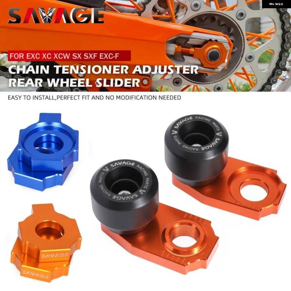 チェーン アジャスター レギュレーター スライダー EXC EXCF 525 520 500 450 400 350 380 300 250 200 125 XCW SX オートバイ リアホイール プロテクター カスタム パーツ アクセサリ...