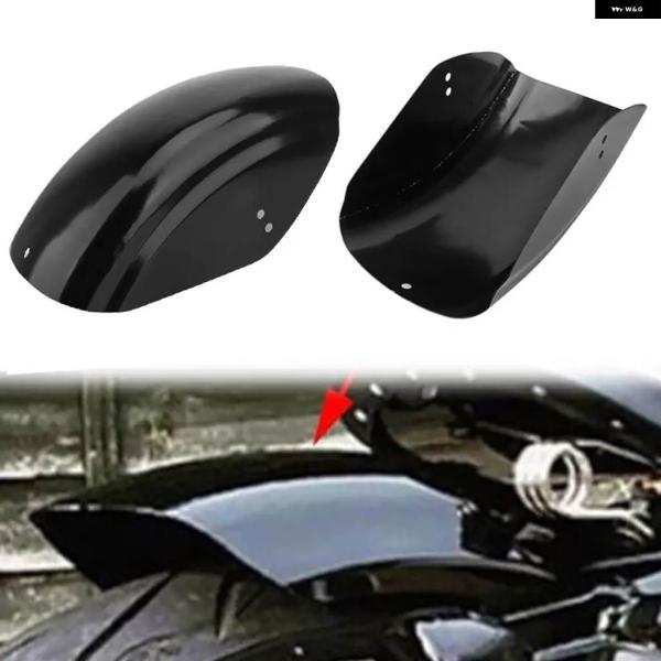 オートバイ ショートリアフェンダーカバー ブラックABS プラスチック ハーレー スポーツスター カフェXL883 / 1200 X48 / 72ダイナ2002-2022 カスタム パーツ アクセサリーHigh-concerned chem...