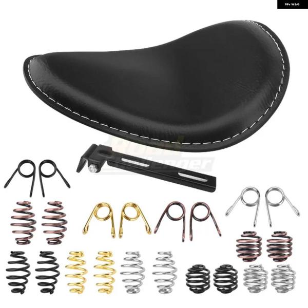 ブラック MOTO ソロドライバーシート スプリング ブラケット キット ハーレー チョッパー ホンダ ヤマハ 汎用 カスタム パーツ アクセサリーHigh-concerned chemical:NoneItem Weight:0.75kg...