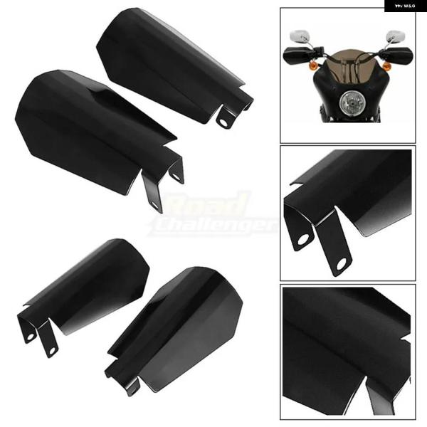 ブラック バイク 左右 ハンドガード ハーレー スポーツスター XL1200 ダイナ バガーズ プロテクター カバー シェード ハンドガード 2個 カスタム パーツ アクセサリーProtective parts:OtherHigh-conc...