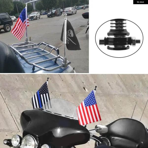 オートバイ リアサイド マウント フラッグ 装飾 フラッグポールポールカー スタイリング アメリカ国旗 ハーレー スポーツスター 1200キャリア カスタム パーツ アクセサリーProtective parts:OtherHigh-conc...