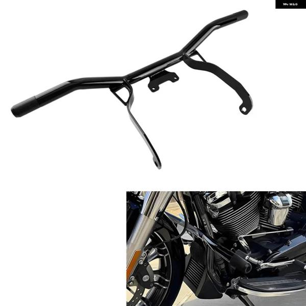 ハーレー ツーリング エレクトラ ストリート グライド ロードキング FLTRX 14-23 バイク フロント エンジン ガード クラッシュ バー 落下防止 カスタム パーツ アクセサリーHigh-concerned chemical:No...