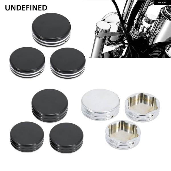 オートバイ アッパー フォーク ステムカバー ナットキャップ ハーレー ダイナ 2006-2017 ソフテイル ファットボブ スーパーグライド スポーツスター 1200 FXDL FLSS カスタム パーツ アクセサリーProtective...