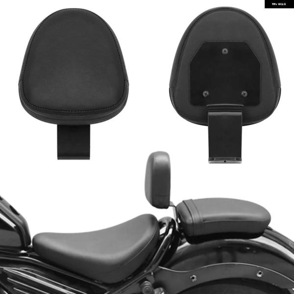 オートバイ ブラック フロント ドライバー ライダー バックレスト パッド ホンダ レブル 300 500 CMX300 CMX500 2017-2023 カスタム パーツ アクセサリーHigh-concerned chemical:Non...