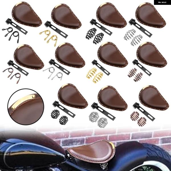 ブラウン オートバイ 3インチ スプリング ブラケット リベット スタイル ソロシート 汎用 ハーレー スポーツスター チョッパー ホンダ ヤマハ カスタム パーツ アクセサリーHigh-concerned chemical:NoneBra...