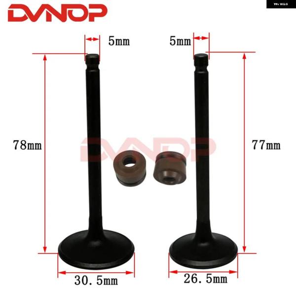 オートバイ バルブ 吸気排気ステム バルブ GY6 230 JL250 ATV250 DAFRA CITYCLASS 200 カスタム パーツ アクセサリーHigh-concerned chemical:NoneBrand Name:DVN...