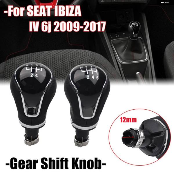 オート マニュアル 車用 ギア シフト ノブ 5/6速 内装パーツ SEAT IBIZA IV 6J 2009-2017 レバー シフター ハンドボール カスタム パーツ アクセサリーHigh-concerned chemical:None...