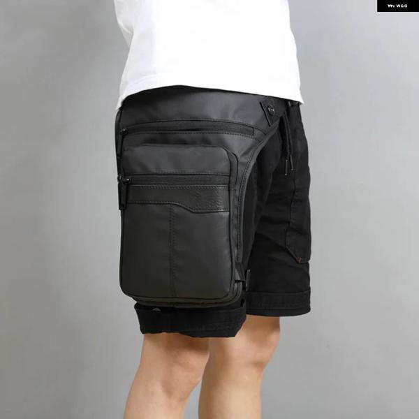 オックス フォード メンズ ウエストバッグ 防水 ナイロンベルト ファニーパック バイク ライダー ドロップサイハイ ヒップレッグバッグ ツーリング用ショルダークロスボディバッグ カスタム パーツ アクセサリーHigh-concerned ...