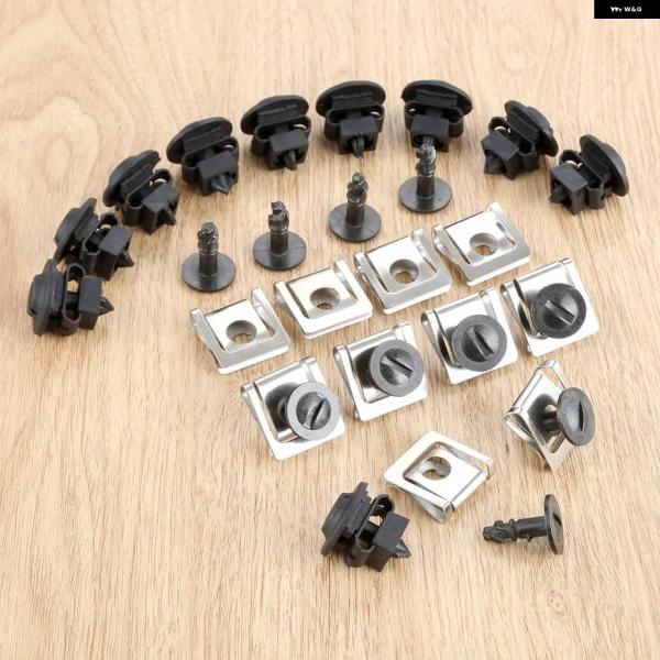 40個 自動車 エンジン カバー アンダートレイ クリップ ネジ ファスナー アウディ A4 A6 A8 / PASSAT B5 8D0805121 8D0805960 4A0805121A 4A0805163 カスタム パーツ アクセサリ...