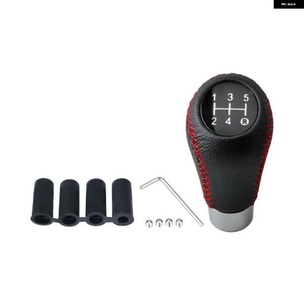 レザー ギア シフト ノブ マニュアル トランス ミッション 車用 アルミ 合金 ベースとクリア5速ギアパターン カスタム パーツ アクセサリーHigh-concerned chemical:NoneOrigin:Mainland Chin...