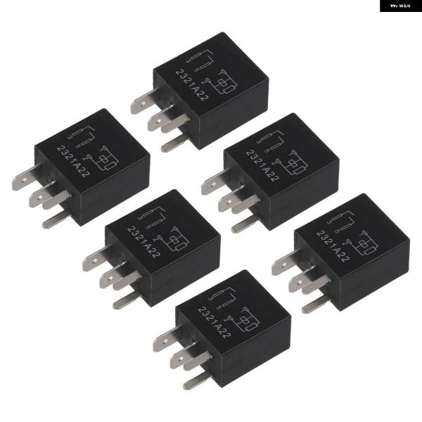 6個パック 4ピンパワーリレー 8T2T14B192AA 12VDC フォード 車両電気 システム さまざまな自動車アプリケーションを サポート カスタム パーツ アクセサリーHigh-concerned chemical:NoneOrig...