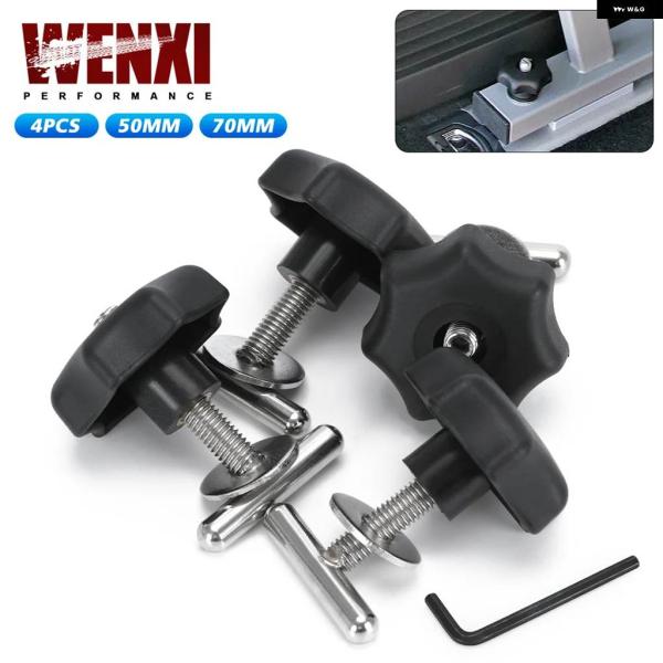 カーアクセサリー ブラック 取り付けネジ 4個 50MM/70MM ロックレール マルチフレックスボード VW T5/T6 マルチバン カスタム パーツ アクセサリーHigh-concerned chemical:NoneBrand Nam...