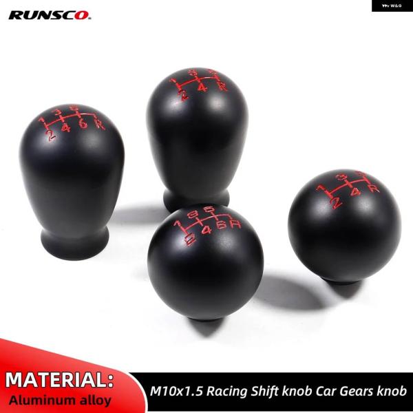 5/6速ギア シフター レバー ヘッドノブ ホンダ シビック タイプR FK8 FL5 GD3 GK5 GE8 GR9 ティアドロップシェイプ マニュアル トランス ミッション カスタム パーツ アクセサリーOEM NO.:54102-TG...