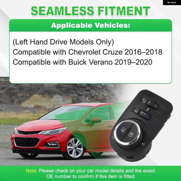 13470446 車用 ヘッドライト フォグランプ スイッチ コンビネーションスイッチ シボレー クルーズ 20162018 ビュイック ヴェラーノ 20192020 カスタム パーツ アクセサリーOrigin:Mainland China...