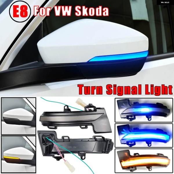 サイドミラー フラッシャー インジケーター VW T-ROC TROC T-CROSS LED ダイナミックウィンカーブリンカーライト SKODA OCTAVIA 3 MK3 III A7 5E カスタム パーツ アクセサリーHigh-co...