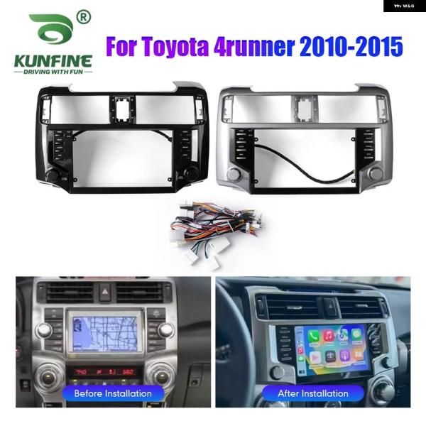 車用GPSナビゲーション ステレオ トヨタ 4ランナー 2010-2015 ラジオ フェイシア パネル フレーム 2DIN 9インチインダッシュヘッド ユニット スクリーン カスタム パーツ アクセサリーHigh-concerned che...