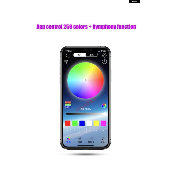 ネオン LED バー ムード ストリップ レクサス IS NX ES ベンツ F10 F32 F01 アウディ A3 汎用 装飾 アンビエント ライト 256 色 カスタム パーツ アクセサリーHigh-concerned chemical...