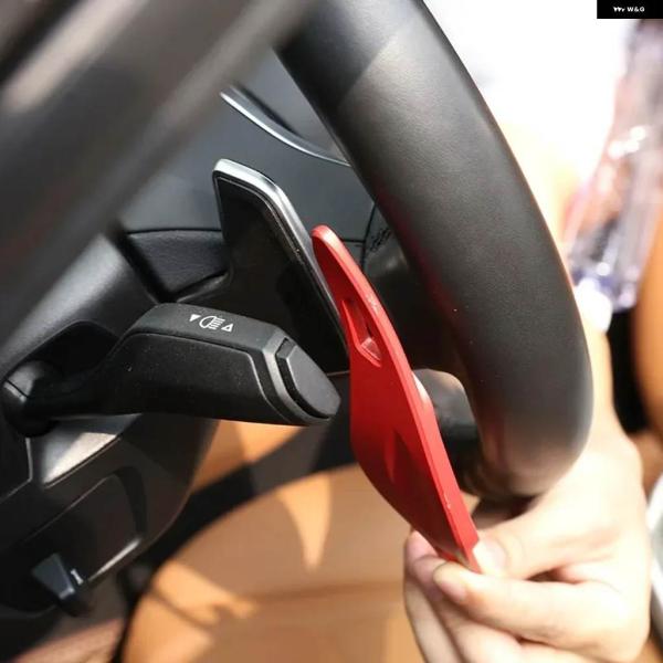 トヨタ GR スープラ A90 MK5 2019-2026 アルミ 合金 ブラック ステアリングホイール シフト パドル デコレーション トリム インテリア カーアクセサリー カスタム パーツ アクセサリーHigh-concerned ch...