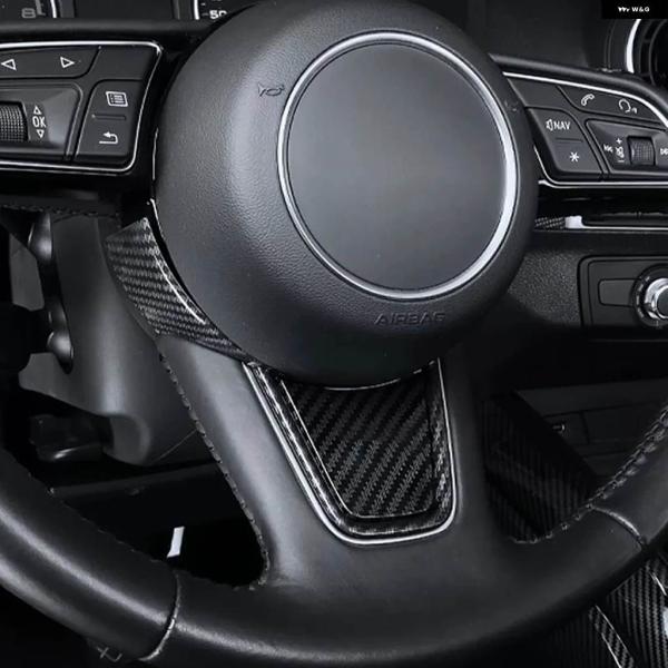 アウディ A3 8V A4 B9 A5 2017-2019 カー スタイリング ステアリングホイール ボタン パネル フレーム デコレーション カバー トリム インテリア 自動車アクセサリー カスタム パーツ アクセサリーHigh-conc...