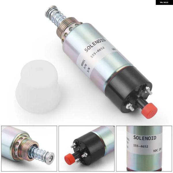 キャタピラー エンジン 155-4652 燃料遮断 ソレノイド 8C-3663 3114 3116 掘削機モデル E320B E325B E325C E325CL - 3端子 カスタム パーツ アクセサリーHigh-concerned ch...