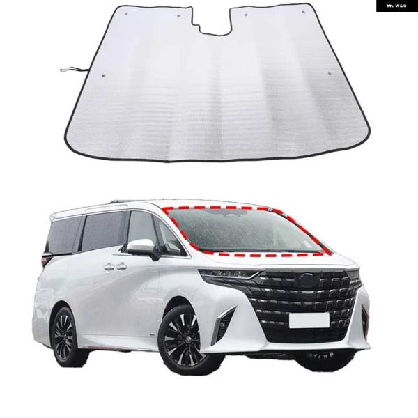 トヨタ アルファ 2024 フロントガラス サンシェード フロントウィンドウサンシェード 断熱カーテン 耐高温 1個High-concerned chemical:NoneItem Weight:293gItem Height:2cmIte...