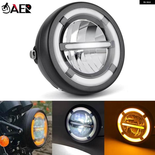 6.5インチ バイク LED ヘッドライト ヘッドランプ LEDライト パーツ ハーレー スズキ ヤマハ レーサー チョッパー ズクルーザー カスタム パーツ アクセサリーHigh-concerned chemical:NoneLumens...
