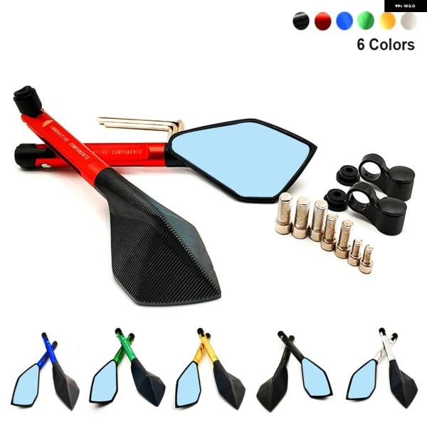 2020年モデル バイク バックミラー スズキ SV 1000 650 SV650 GSXS 750 1000 RM125 RM250用ブルーアンチグレア ハンドルバー レトロバイザー カスタム パーツ アクセサリーProtective p...