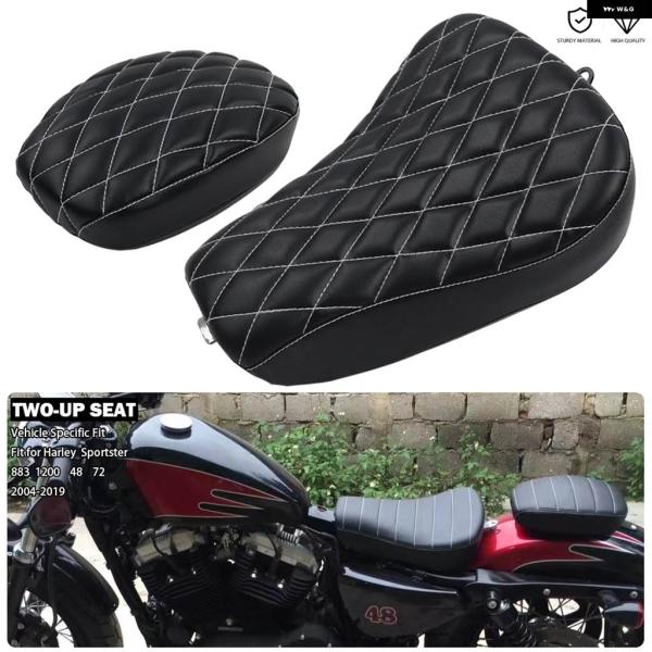 運転席乗員2人乗りライダーサドル ハーレー スポーツスター アイアン120048 X48 72 XL883 XL1200 カスタム パーツ アクセサリーHigh-concerned chemical:NoneSpecial Features...