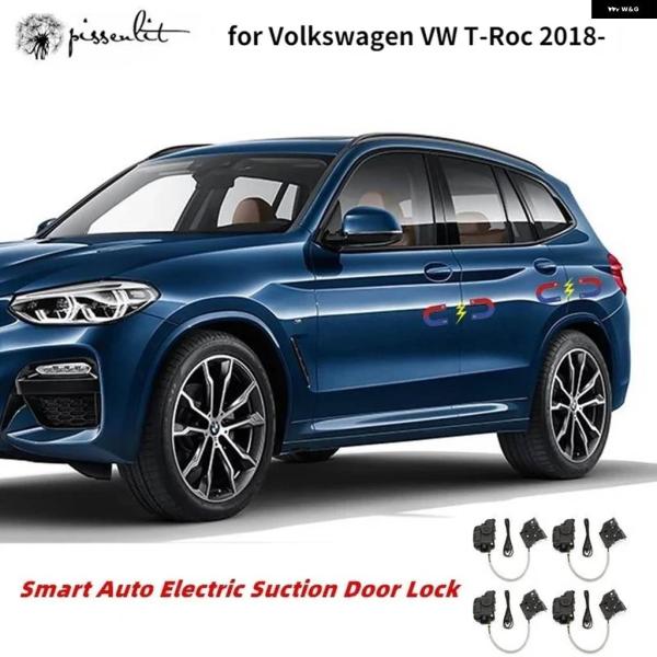 フォルクスワーゲン VW T-ROC スマートオート電動吸引ドアロック 自動ソフトクローズドア 超静音車両ドア カスタム パーツ アクセサリーHigh-concerned chemical:NoneOther Part Number:Ele...